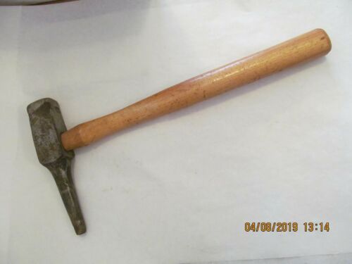 Vintage Large Blacksmith Punch Hammer, Wood Handle 15 1/2" -- Antique ...