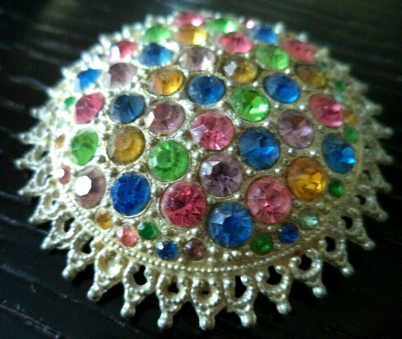 *RARE* ANTIQUE 1930''S ART DECO SIGNED L/N LITTLE NEMO FLOWER 2" BROOCH ...