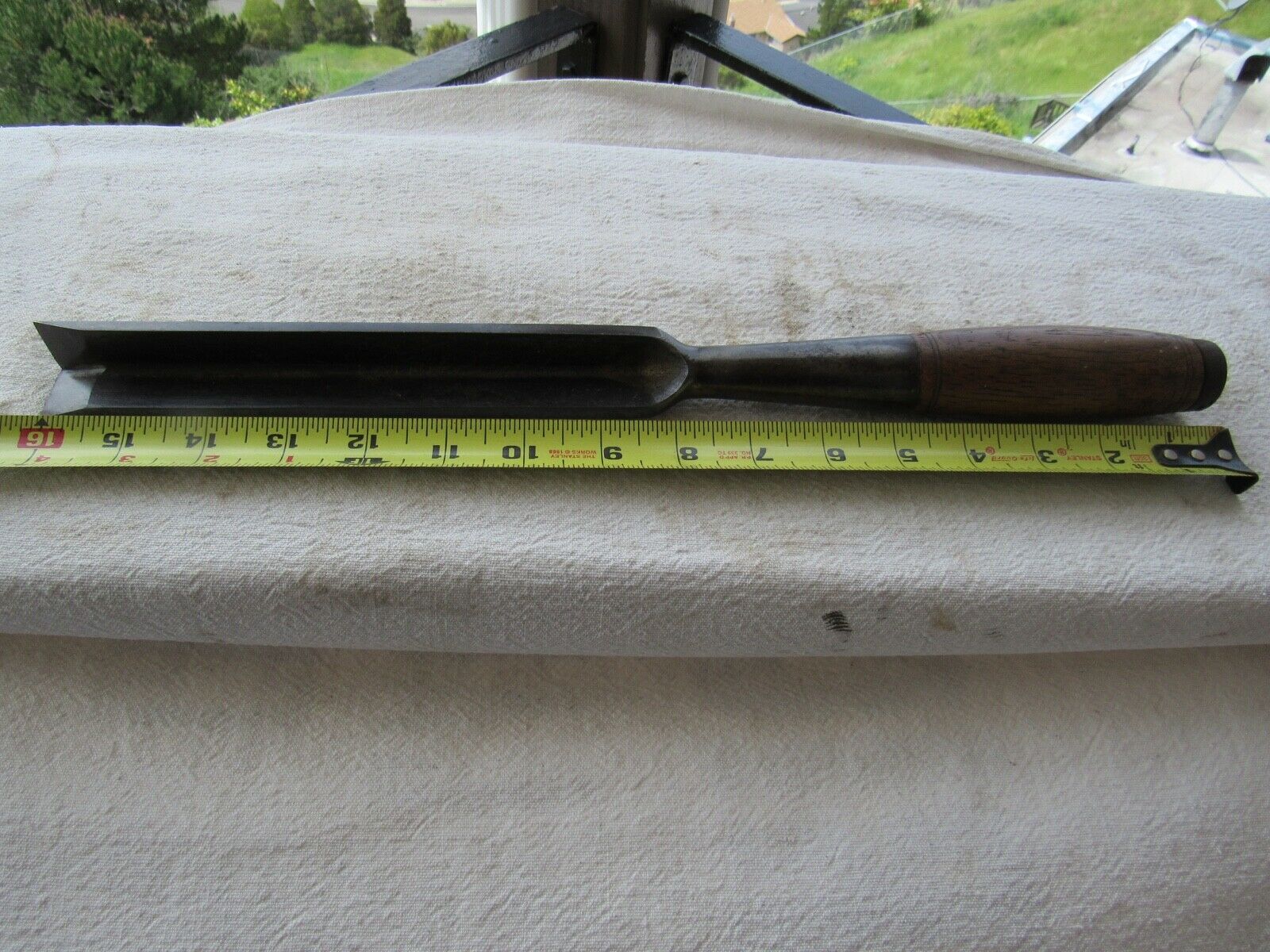 VINTAGE T. H. WITHERBY TIMBER FRAMING CORNER CHISEL 7/8" WOODWORKING ...