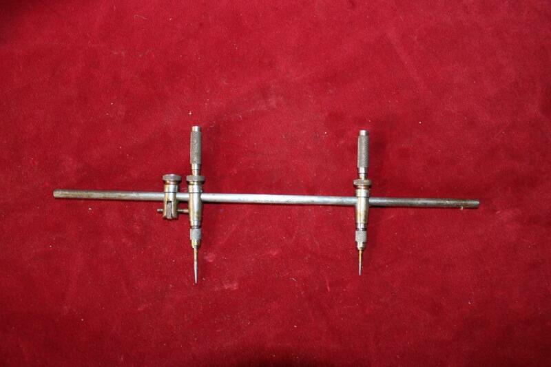 VINTAGE BROWN AND SHARPE B&S NO. 845 BEAM COMPASS MACHINIST TOOL ...