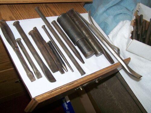 BLACKSMITH COLD CHISEL LOT KNOCKOUT PUNCH DRIFT PUNCH MAYHEW MAC ...