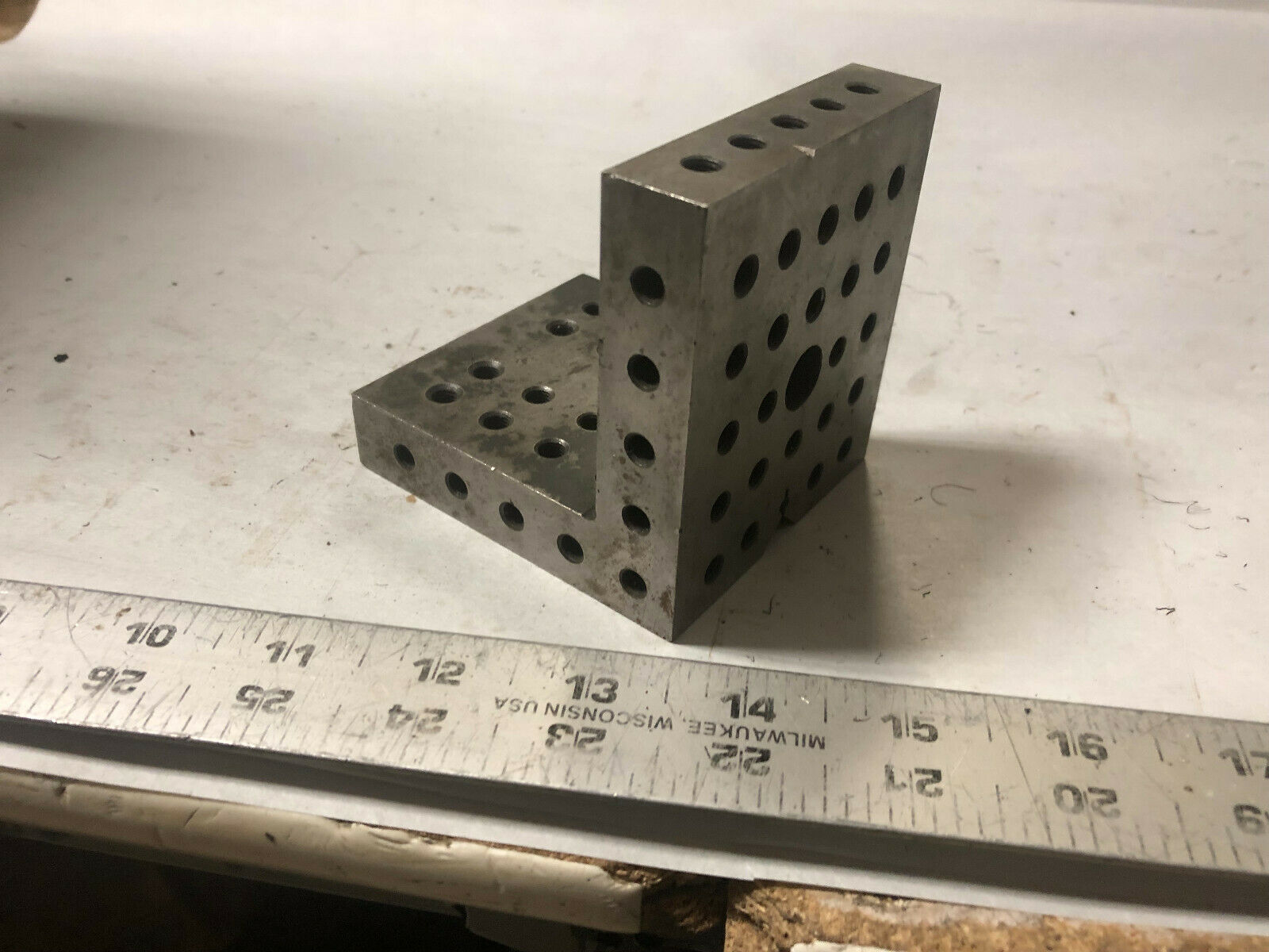 MACHINIST TOOLS LATHE MILL Nice Ground Machinist Angle Plate Fixture ...