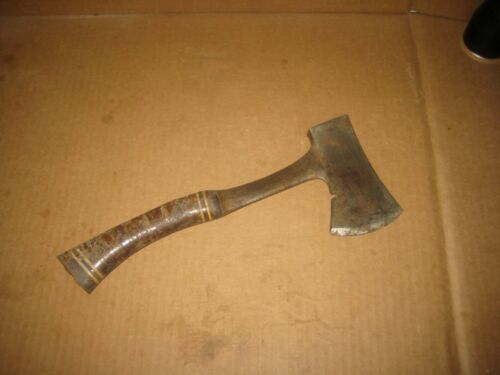 Vintage Estwing Hatchet Axe w/ Stacked Leather Handle As-Is -- Antique ...