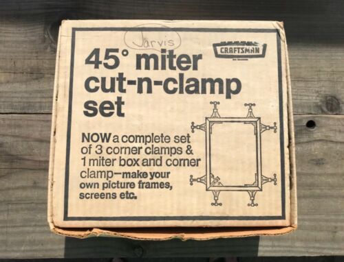 Vintage Craftsman Crown 45 Degree Miter Cut-N-Clamp Set with Box USA ...