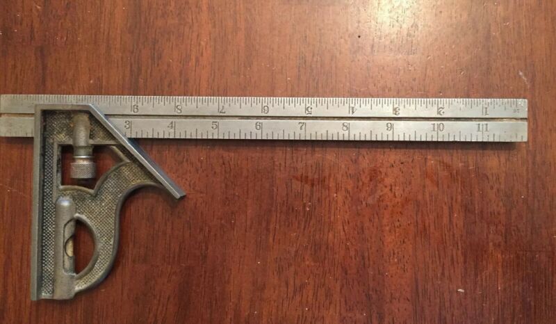 Vintage THE L.S.STARRETT CO. No 94 12" combination square -- Antique ...