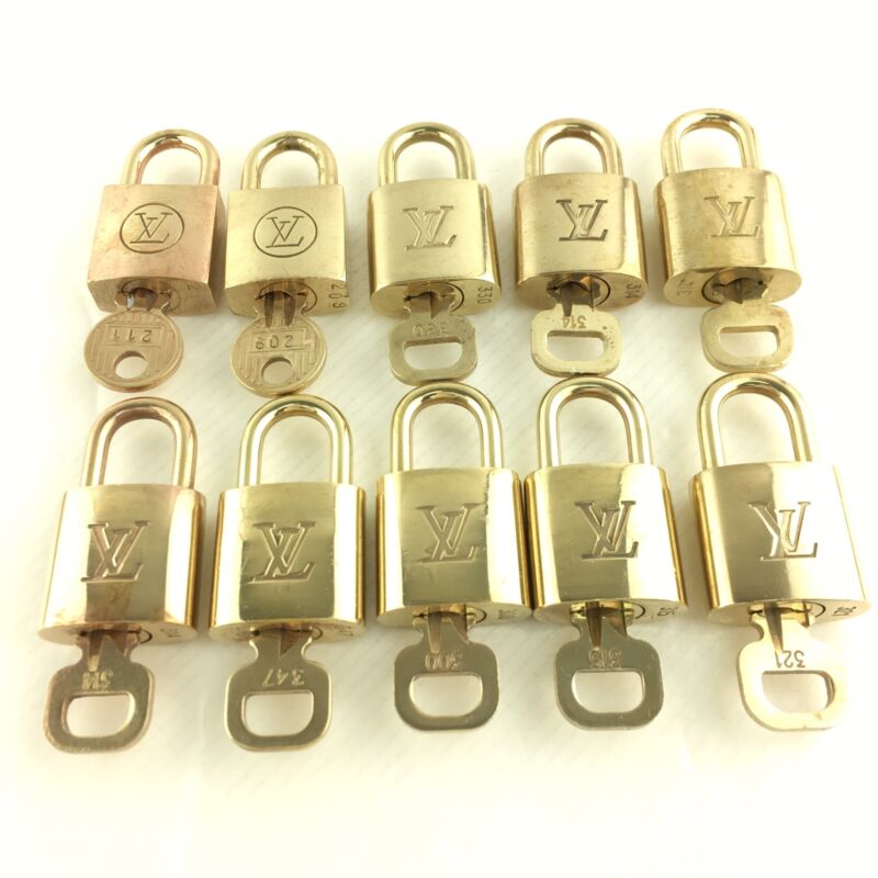 Authentic Louis Vuitton Padlock Set of 10 Pairs -- Antique Price Guide ...