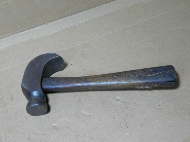 Vintage cobbler shoemaker bookbinder hammer with pattern face and adze ...
