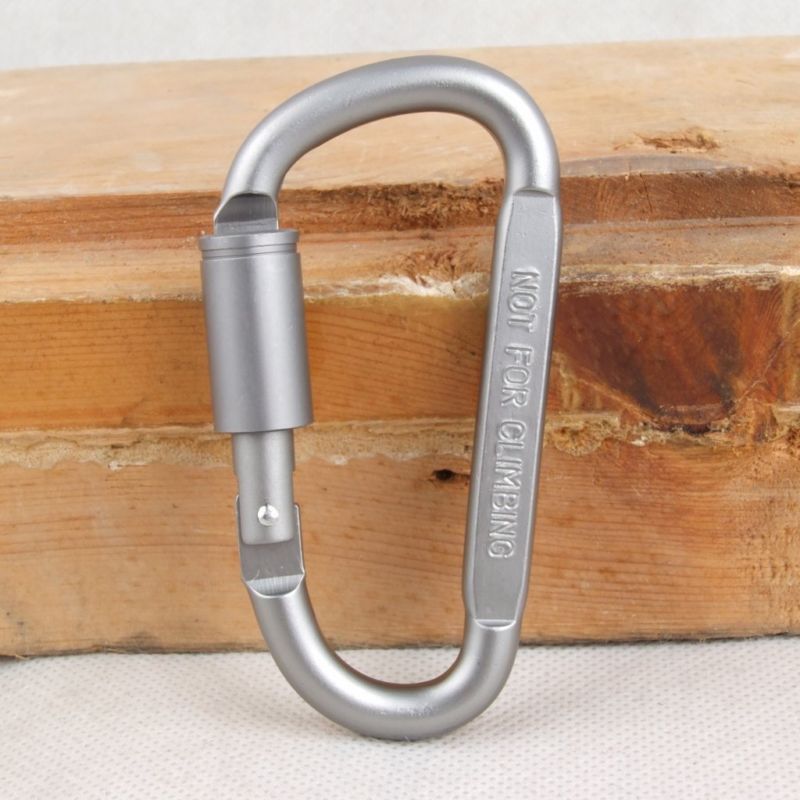 D type Hanging Buckles Locking Carabiner Hook Ropes Tools for traveling ...