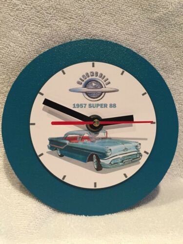 1957 OLDSMOBILE SUPER 88 RETRO CAR CLOCK -- Antique Price Guide Details ...