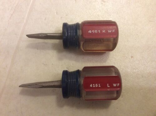 Craftsman Lot Of 2- #4151 Stubby''s Flat Tip Screwdrivers -- Antique ...