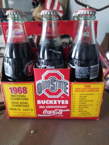 Coca-Cola 1993 Ohio State Buckeyes 25th Anniversary Bottles - 6 PACK ...