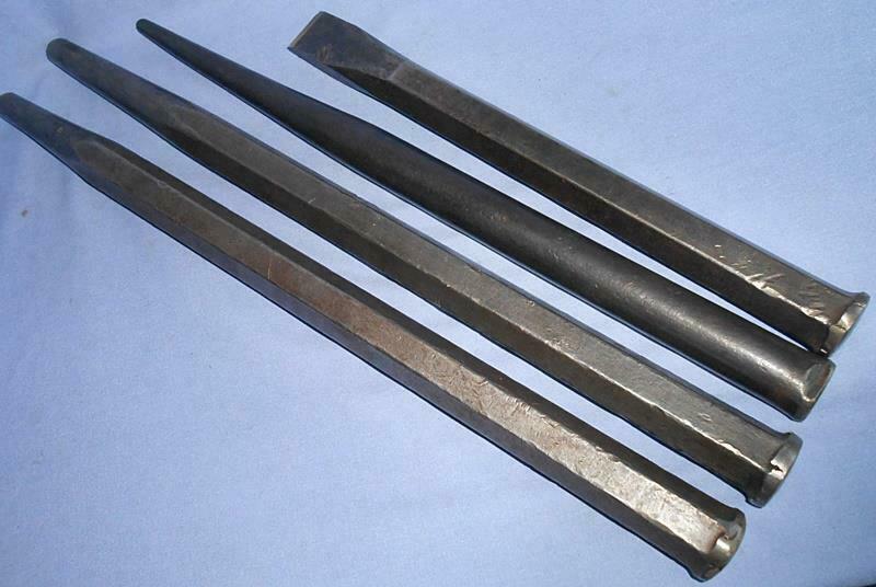 Lot of 4 Large Vtg Blacksmith Anvil Forge Tools Heavy-Duty Punches ...