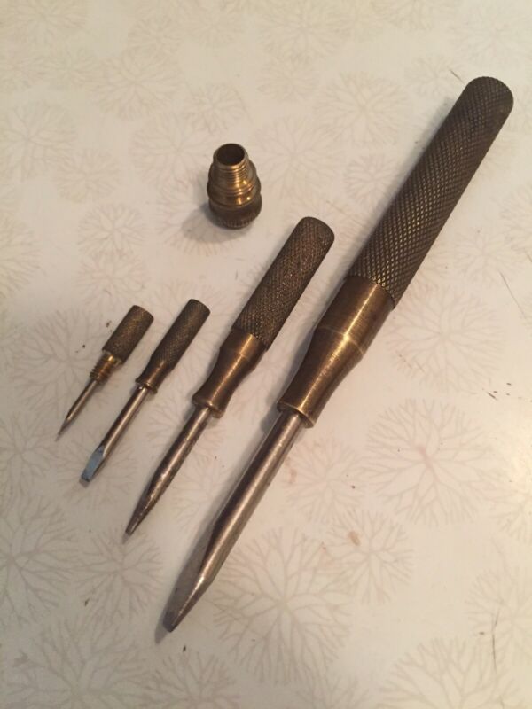 Vintage Brass Nesting Screwdriver Set Hand Tool 4 in 1 Screwdrivers ...