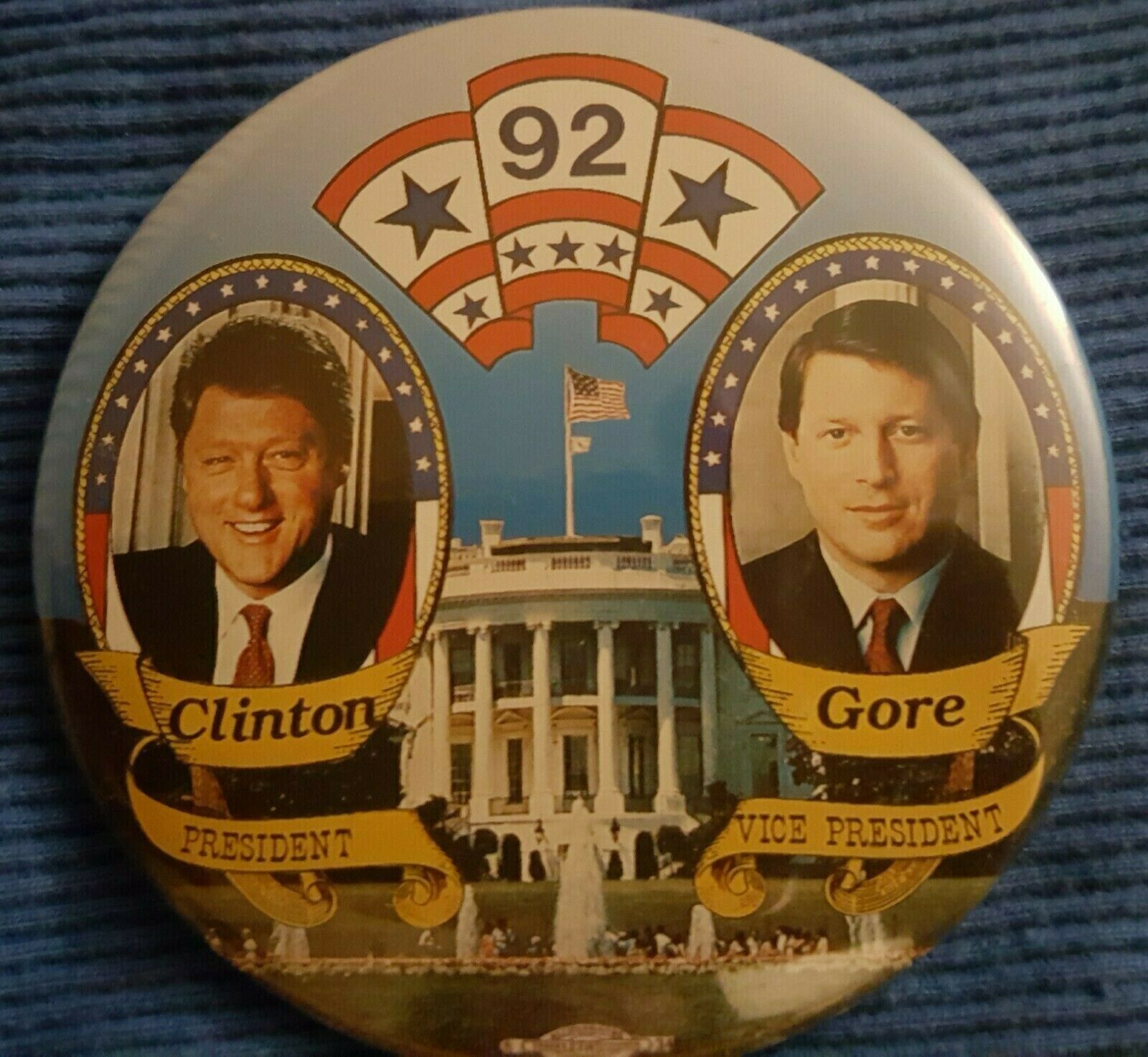Clinton/Gore Presidential Campaign Button -- Antique Price Guide ...