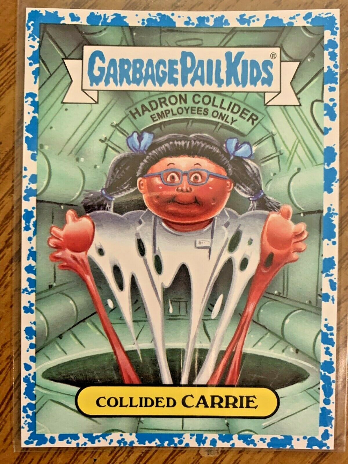 2017 Garbage Pail Kids Adam- Geddon Spit Blue Collided Carrie 70/99 GPK ...