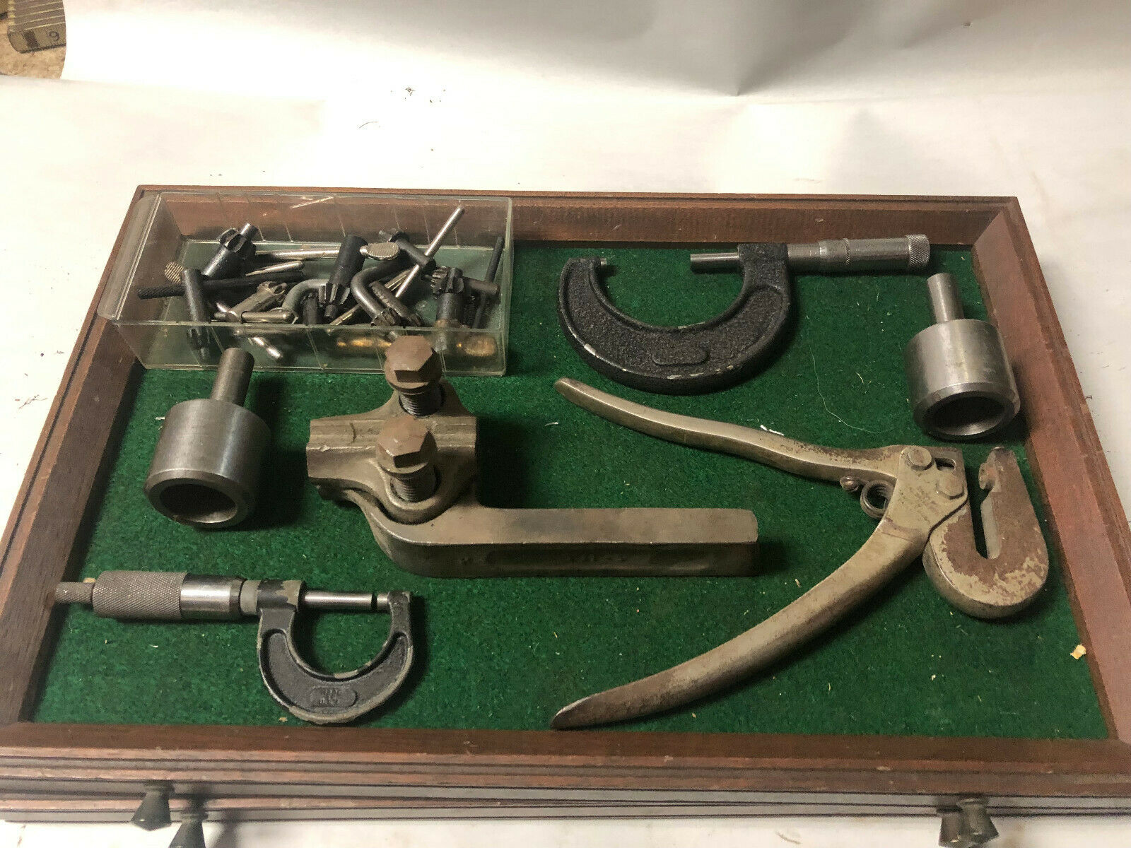 MACHINIST TOOLS LATHE MILL Lot Micrometers Boring Holder Punch Chuck ...