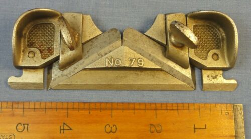 VTG. STANLEY No. 79 SIDE RABBET PLANE WITH 2 SWEETHEART BLADES ...