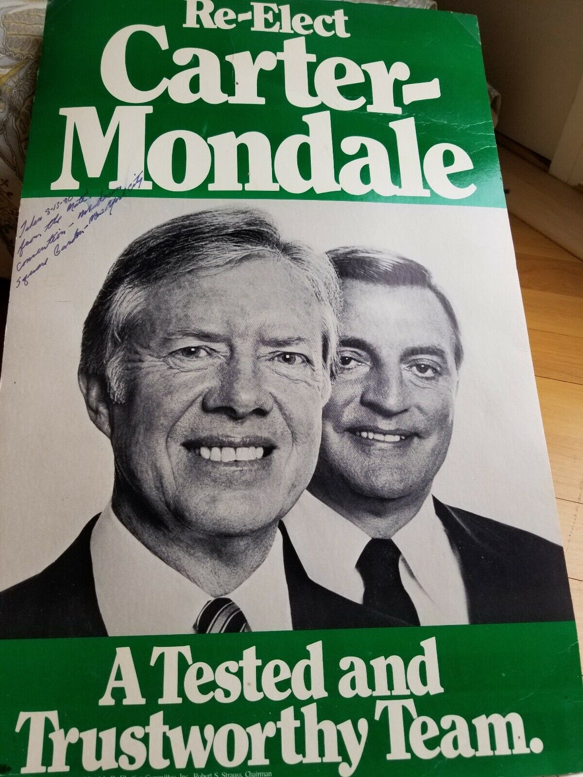 Carter-Mondale poster, signed -- Antique Price Guide Details Page