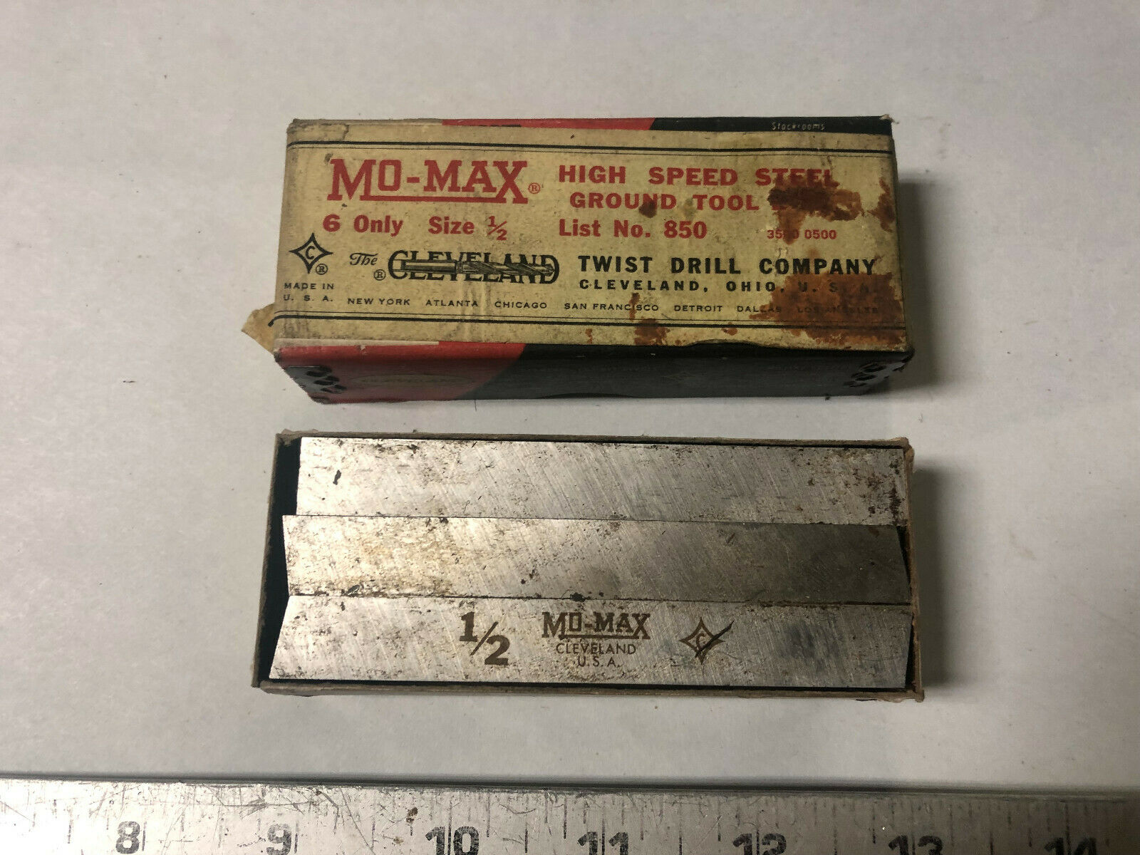 MACHINIST TOOLS LATHE MILL Box of Unused MoMax 1/2" Lathe Cutting Tool ...