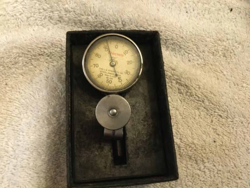 Starrett no.196 Back plunger dial indicator original box -- Antique ...