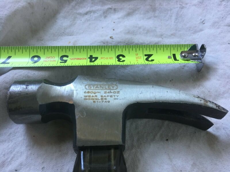 Vintage 1st-generation STANLEY 24-oz Anti-Vibe Hammer resin-sheathed ...