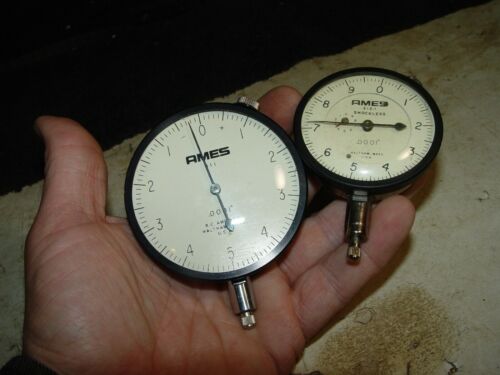 Estate Vintage Lot Of 2 Ames Waltham Mass Dial Indicator Gages Gauges ...