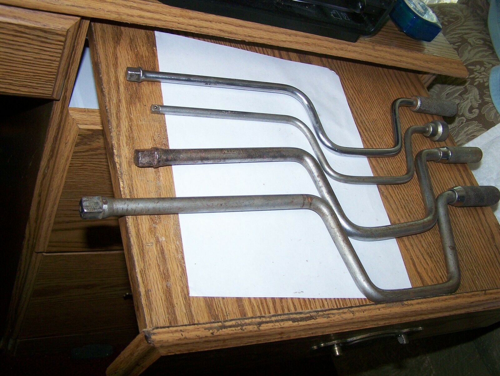 VINTAGE SPEED WRENCH 1/4 3/8 1/2 IN DRIVE 4 WRENCHES ALLENITE THORSEN ...