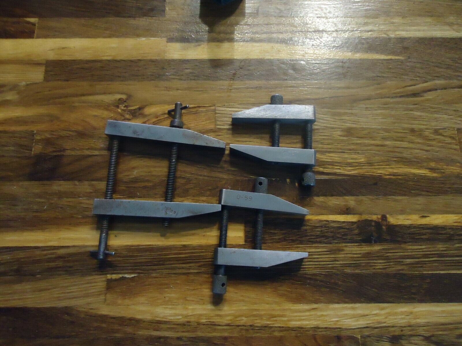 Vintage Lot of 3 MACHINIST LATHE MILL Small Parallel Screw Clamps ...