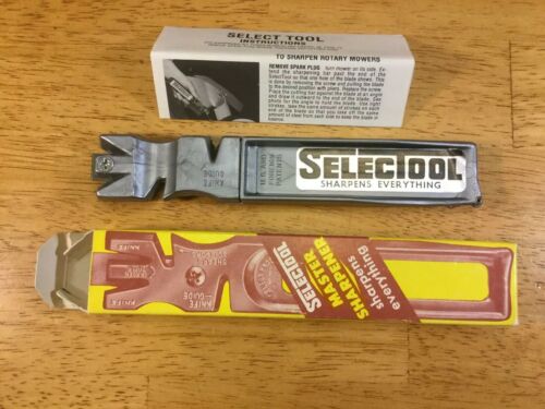 Vintage SELECTOOL MASTER SHARPENER USA Western Select Inc 1963 Orig Box ...