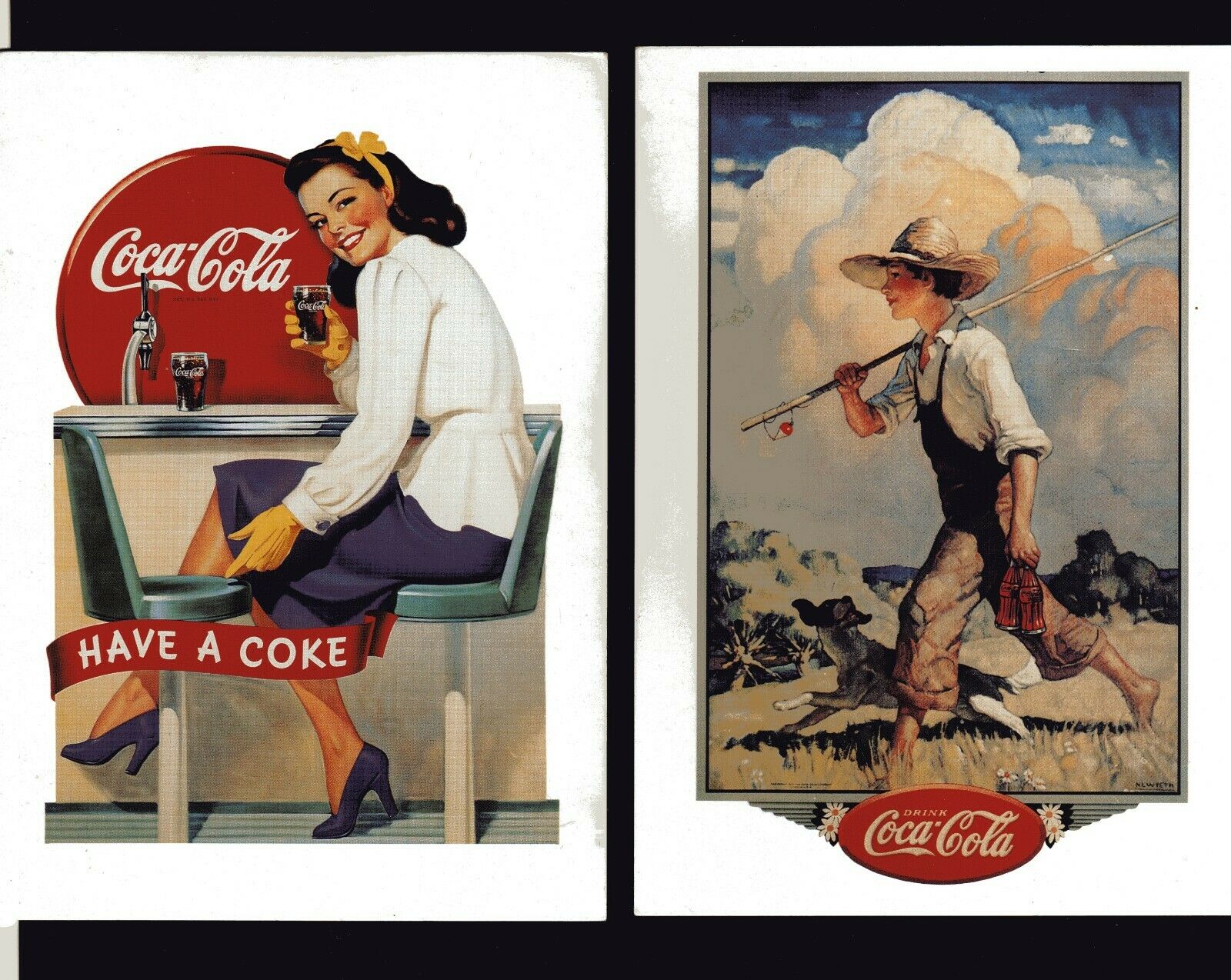 3 New Coca Cola Postcards, 1991 -- Antique Price Guide Details Page