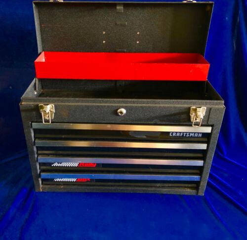 Vintage Craftsman Rally Box Black 4 Drawer Machinist Mechanic Tool ...