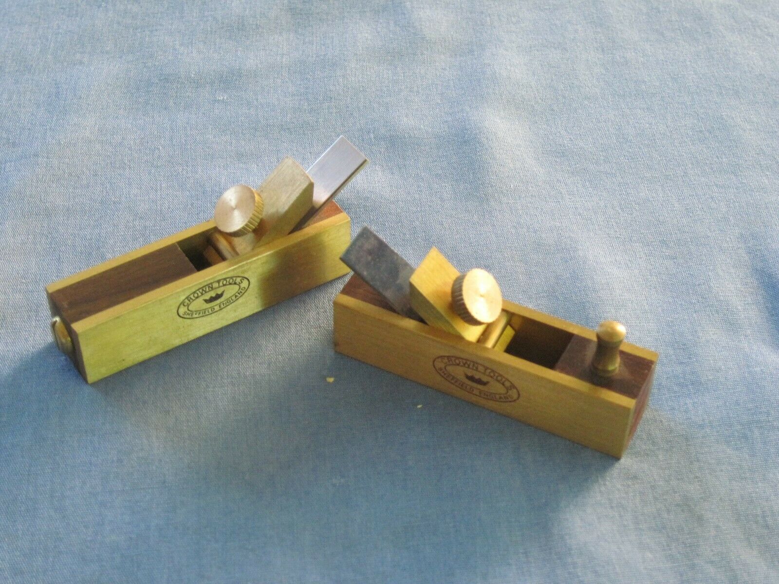 CROWN TOOLS SHEFFIELD MINIATURE BLOCK PLANES. (2 PCS.) -- Antique Price ...