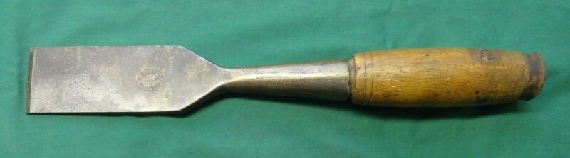 VINTAGE D. R. BARTON 1-3/4" FRAMING CHISEL W/ ORIG. HANDLE -- Antique ...