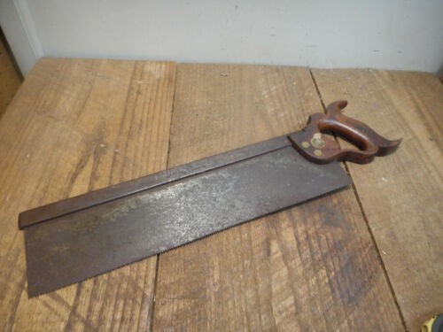 L4199 Antique W. Taylor Split Nut Back Saw 16" DISSTON 1860s -- Antique ...