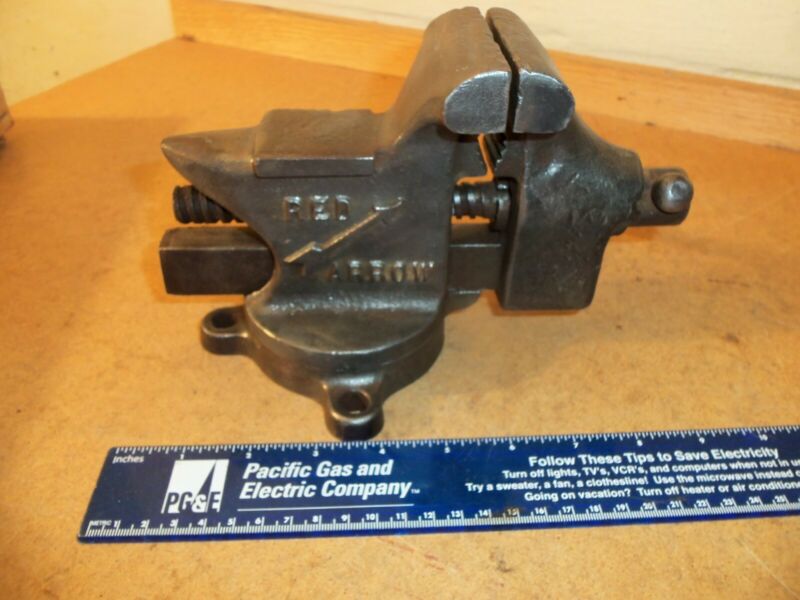 Vintage Columbian Red Arrow No.63 Swivel Bench Vise/Pipe Jaws & ANVIL ...