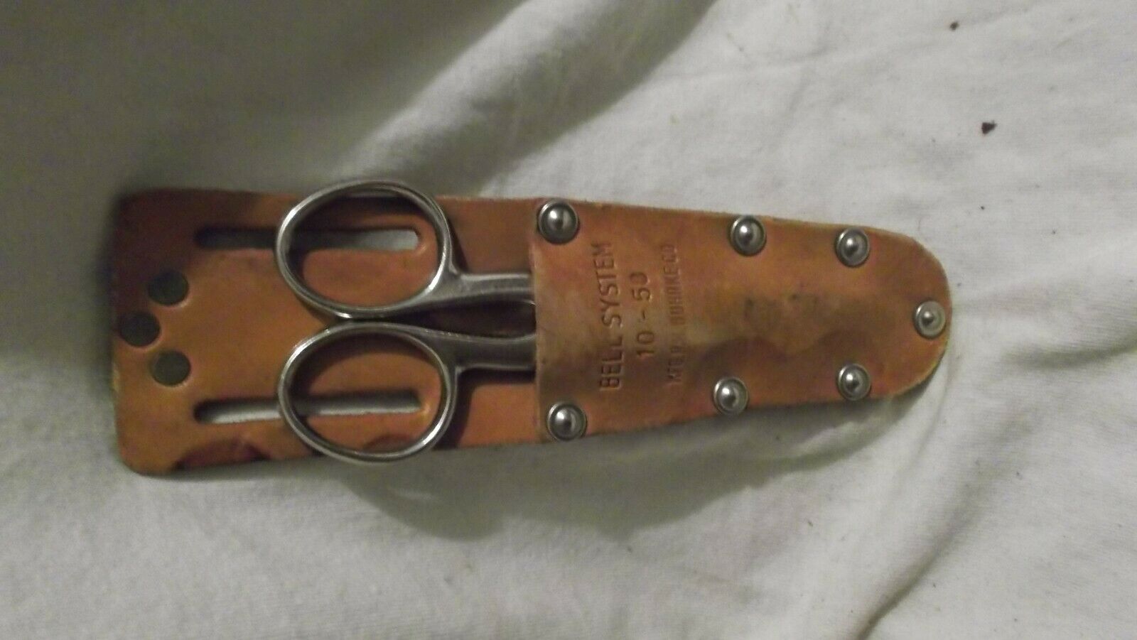 VINTAGE BELL SYSTEM C LINEMAN''S SCISSORS WITH SHEATH -- Antique Price ...