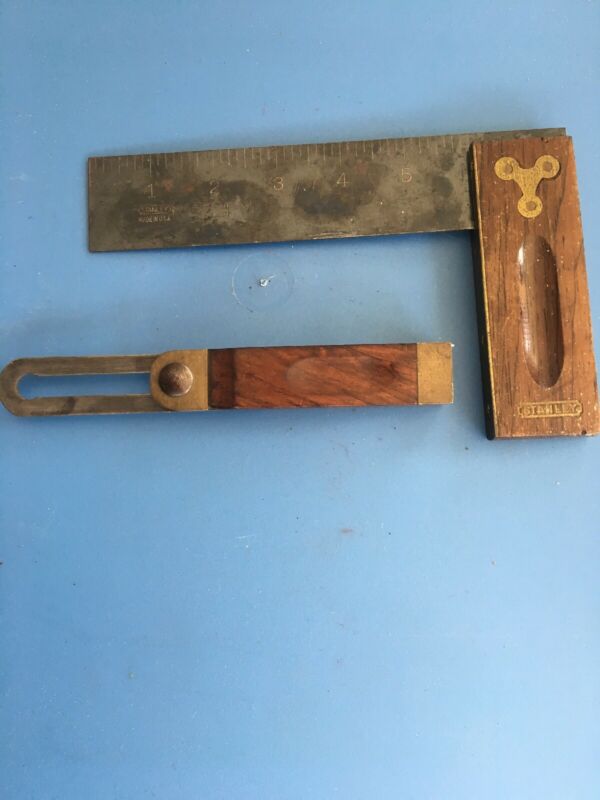 Vintage Stanley No 25 T Bevel & No 20 T Squares Rosewood/Brass ...
