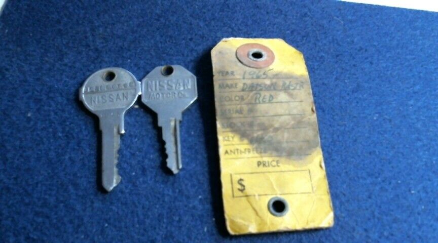 2 1965 Nissan Datsun Roadster keys #1145 antique vintage old Japan auto ...