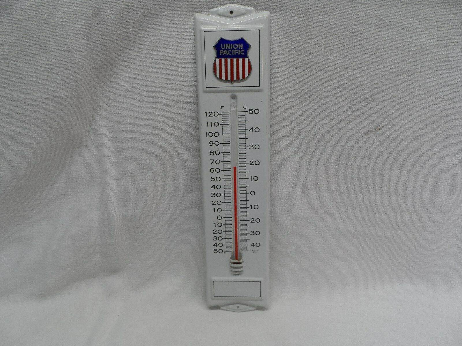 Union Pacific Railroad Metal Thermometer 12" Tall -- Antique Price ...