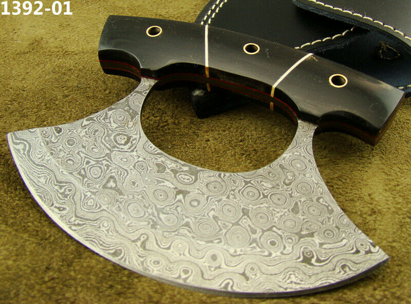 Alistar Beautiful Handmade ULU Axe With Leather Sheath (1392-01-RK ...