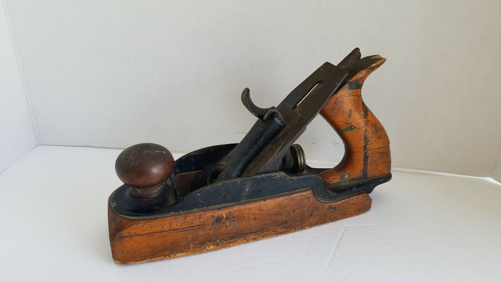 Vintage Stanley Rule & Level CO. Wood Plane No. 35 Wooden Bottom ...