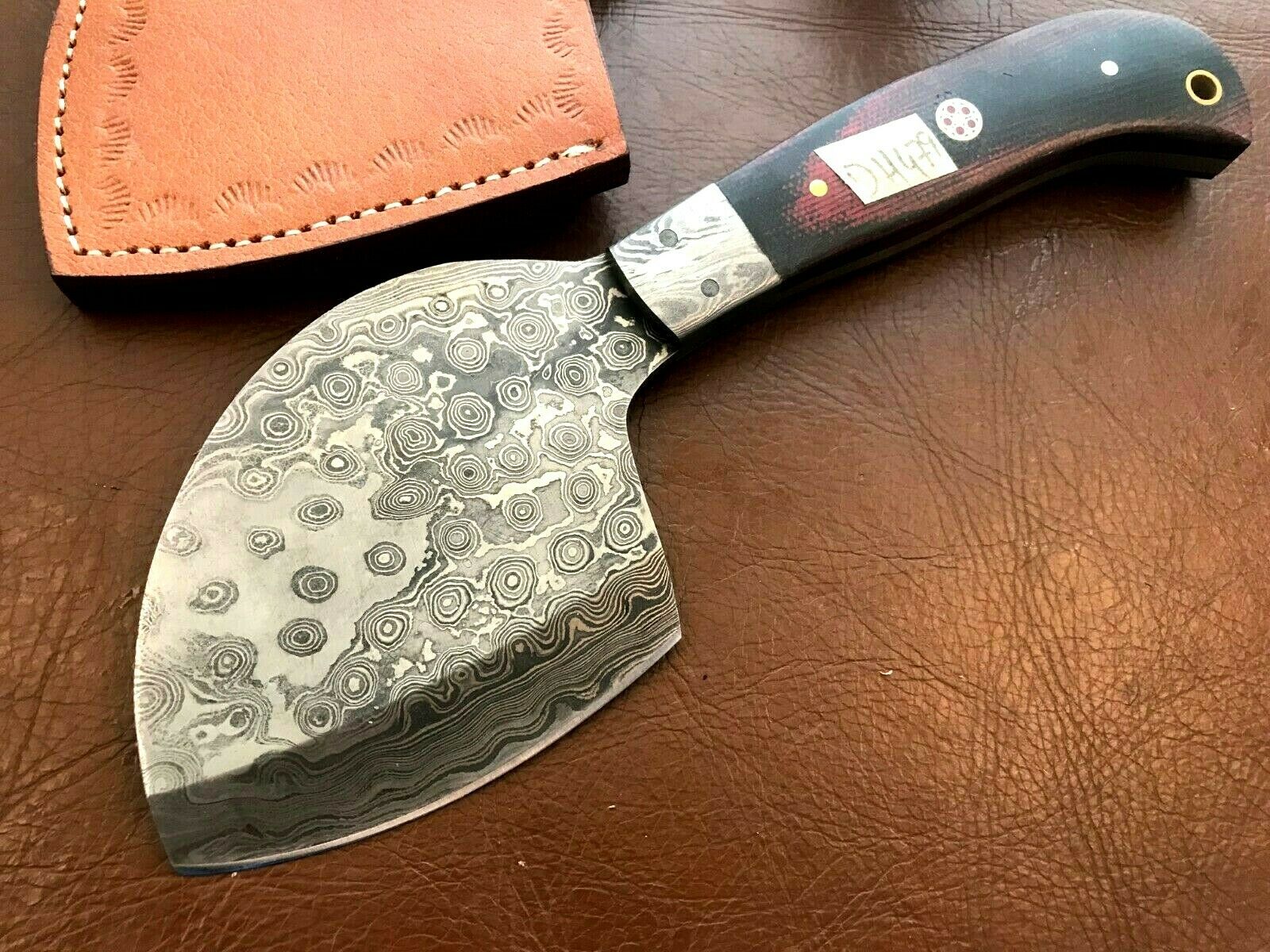 Handmade Pattern Welded Damascus Steel Axe-Functional-Bush Craft ...
