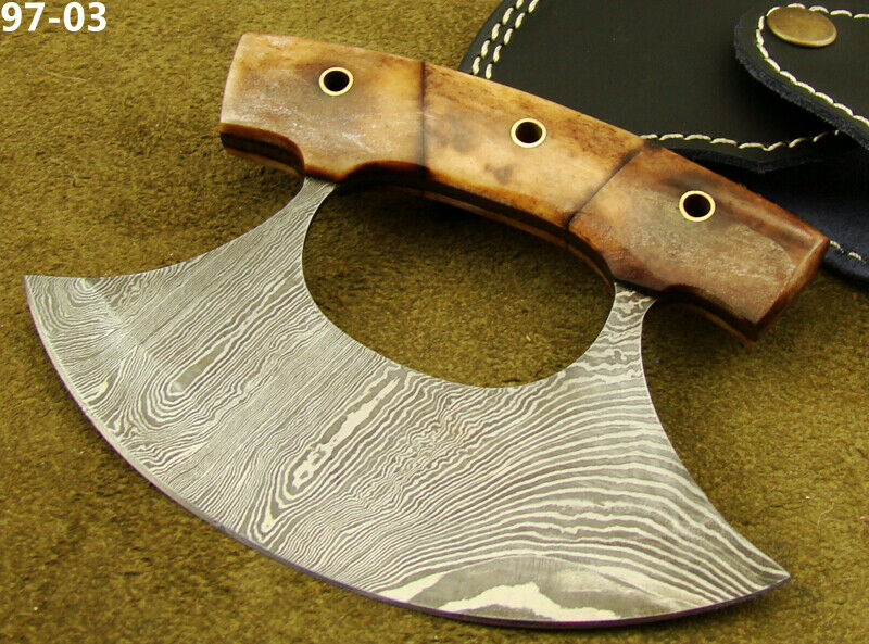 Alistar Superb Beautiful Handmade ULU Axe With Leather Sheath 97-03 ...