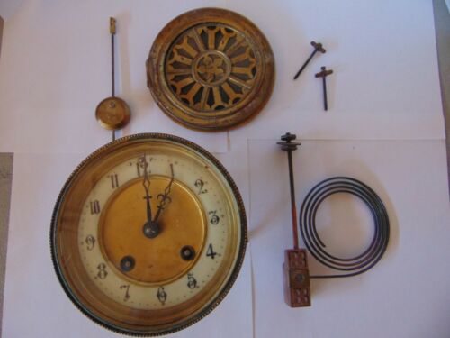 Antique REX 110 Clock Movement With Parts 4 7/8" Diameter Working ...