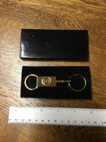 Cadillac Logo Gold Color Key Chain New In Box -- Antique Price Guide ...