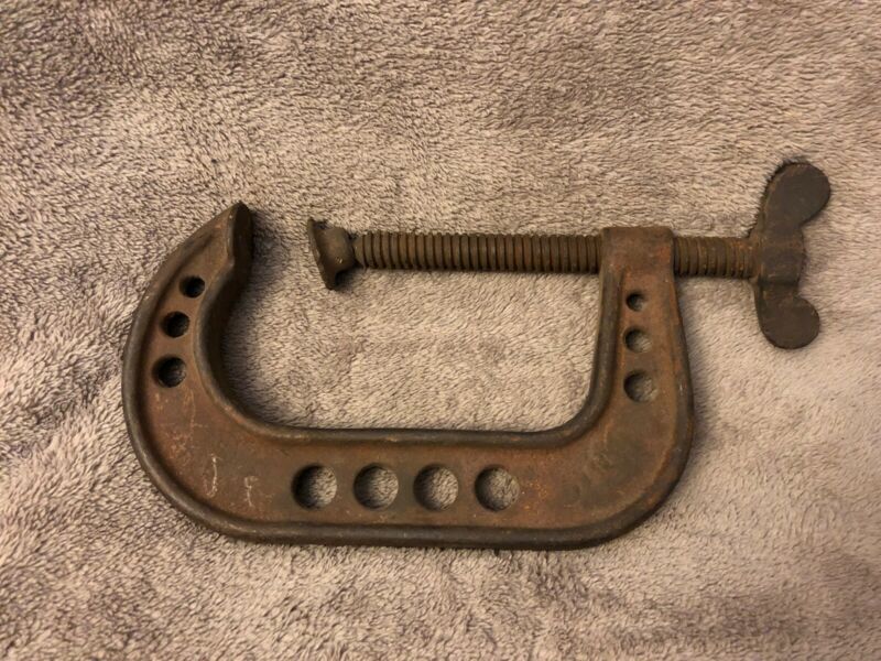 Antique Large Hargrave C Clamp Body Clamp 5 Cincinnati Tool Co. #1 ...