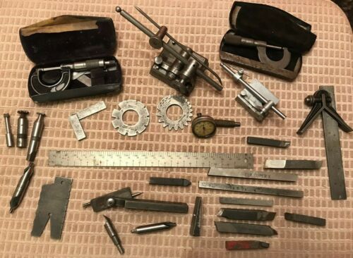 Huge lot of Vintage Machinist''s lathe mill tools -- Antique Price ...