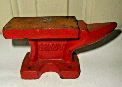 Vintage Cast Iron 5" Horned Anvil 2 lb. 5" Grizzly -- Antique Price ...