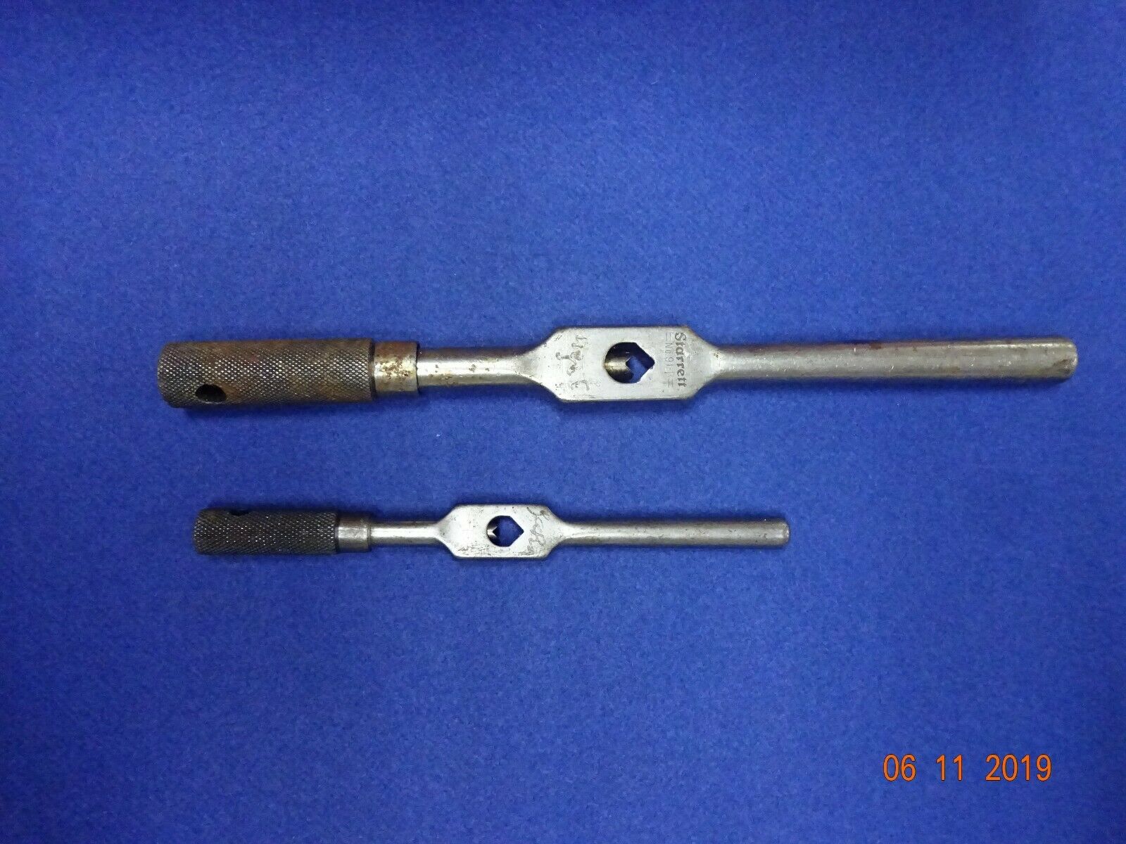 Two Starrett Co 91-B 91-A Hand Screw Thread Tapper Machinist Metal ...