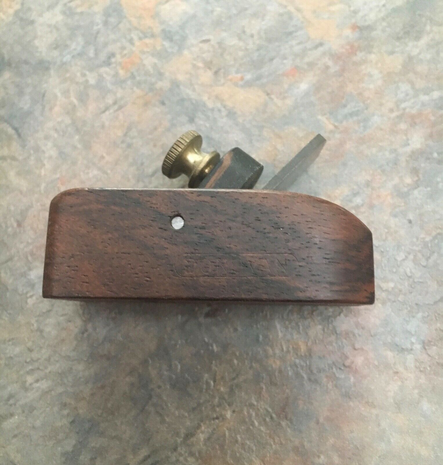 CONTEMPORARY MAKER DONOVAN MINIATURE WALNUT VIOLIN MAKERS PLANE 2" X 1 ...